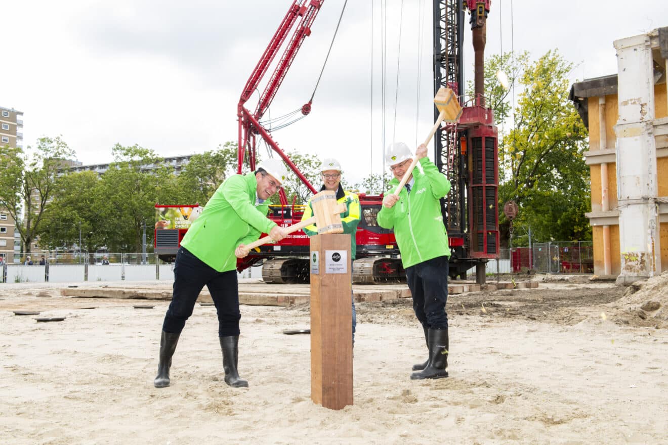 Eerste paal nieuwbouw Aafje Meerweide - Aafje
